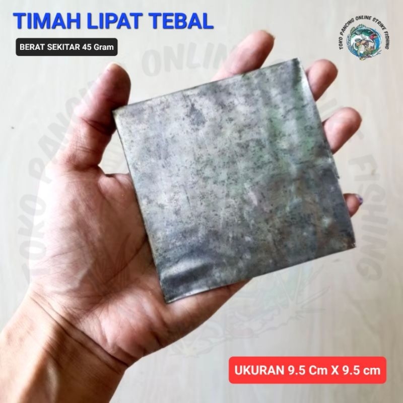 Jual TIMAH LIPAT PANCING/TIMAH DAUN BAHAN TEBAL 9,5cm × 9,5cm | Shopee ...