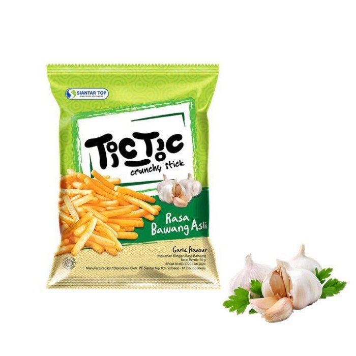 Jual Chiki Tic Tic Crunchy Stick Garlic ( 1 renceng / 10 Pcs ) | Shopee ...