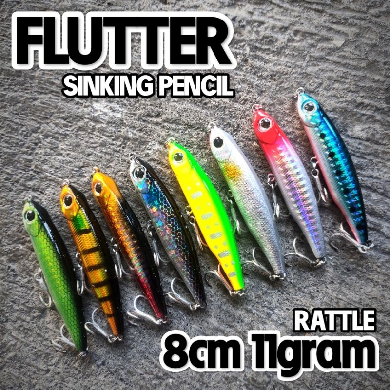 Jual FLUTTER / SWIMMER umpan pencil sinking | Shopee Indonesia