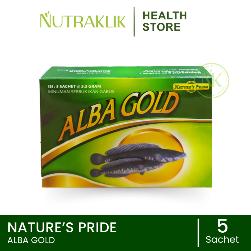 Jual NATURE'S PRIDE ALBA GOLD ALBUMIN 1 BOX ISI 5 SACHET | Shopee Indonesia