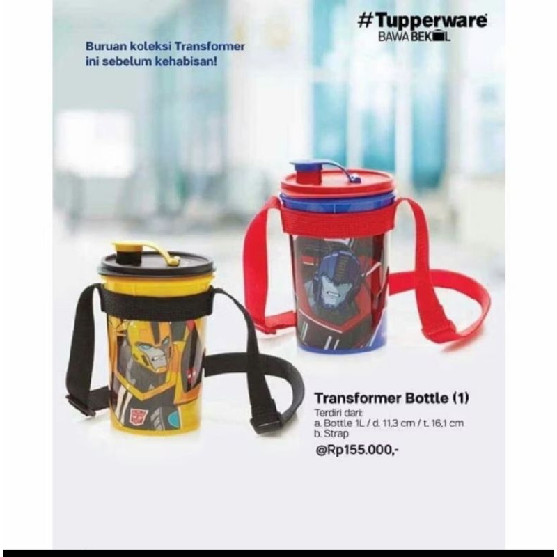 Jual Transformer bottle Tupperware (1 PC) warna kuning | Shopee Indonesia