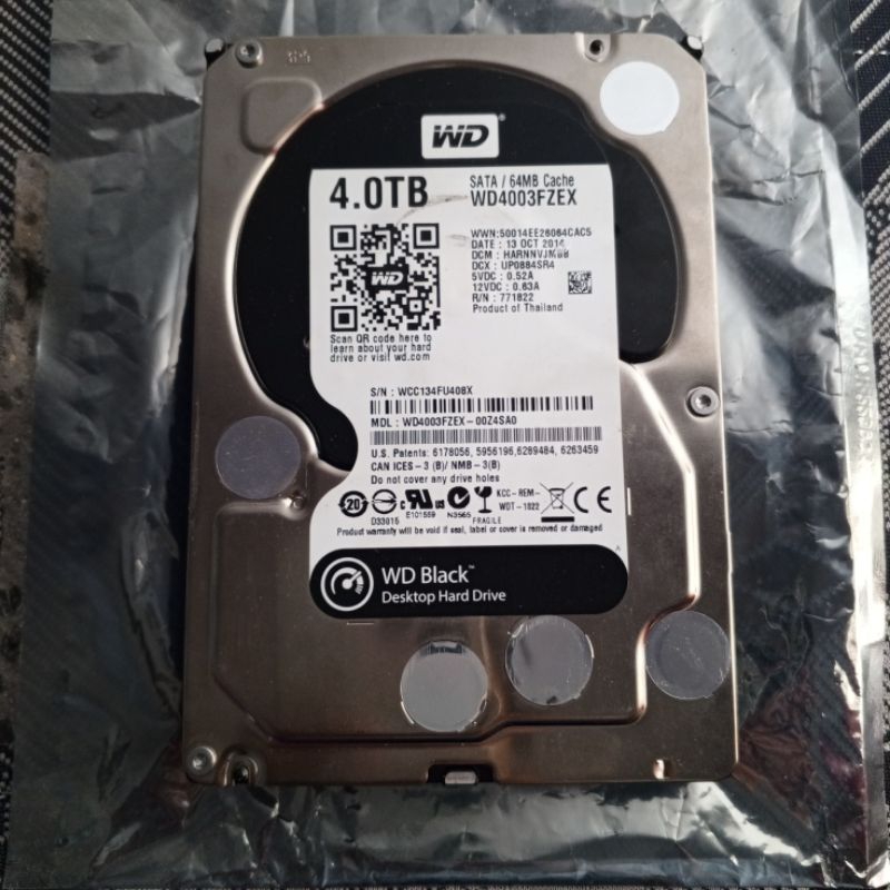Jual hardisk WD black 4tb HDD for gaming ORI segel | Shopee Indonesia