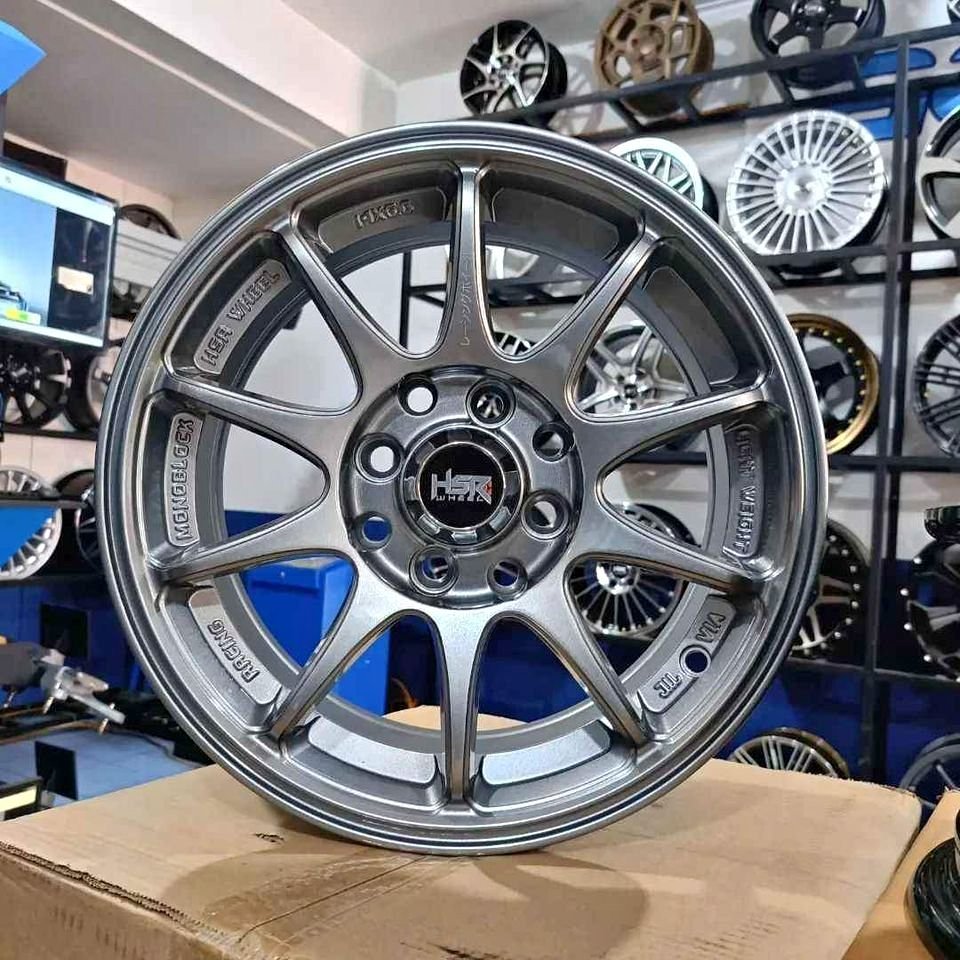 Jual Promo Velg HSR Ring 14 Warna Glossy Grey Cocok Untuk Agya Calya Sigra Sirion Karimun Avanza ...