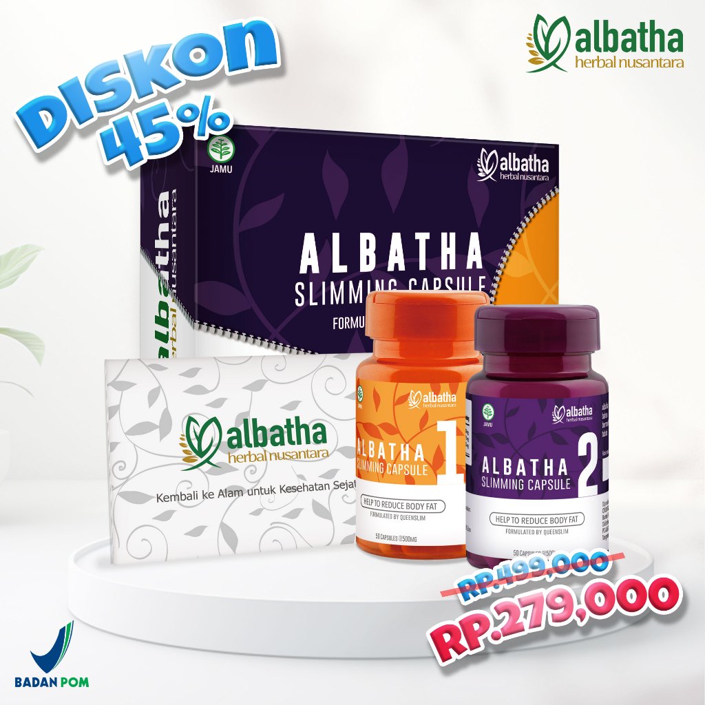 Jual Obat Penurun Berat Badan Herbal - Albatha Slimming Capsule Obat ...