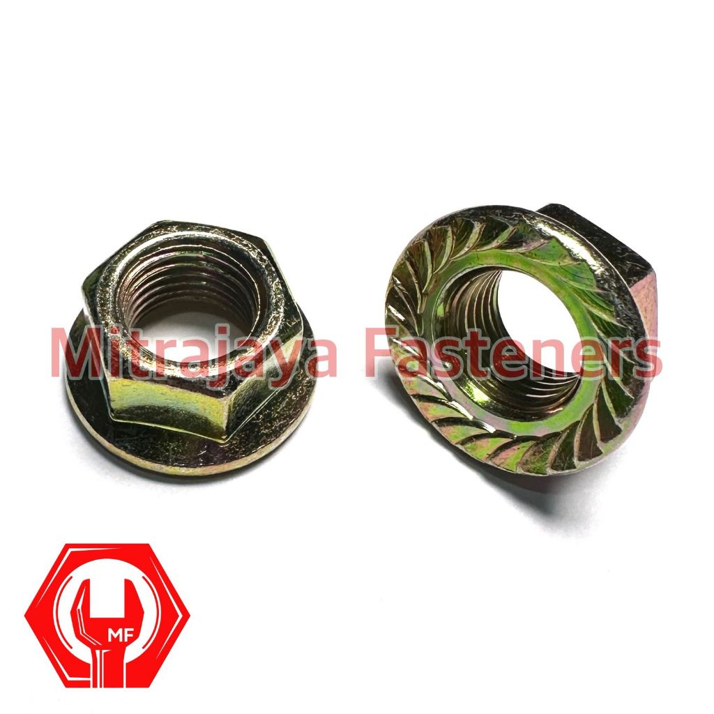 Jual MUR FLANGE M12 P1.25 KUNING | Shopee Indonesia