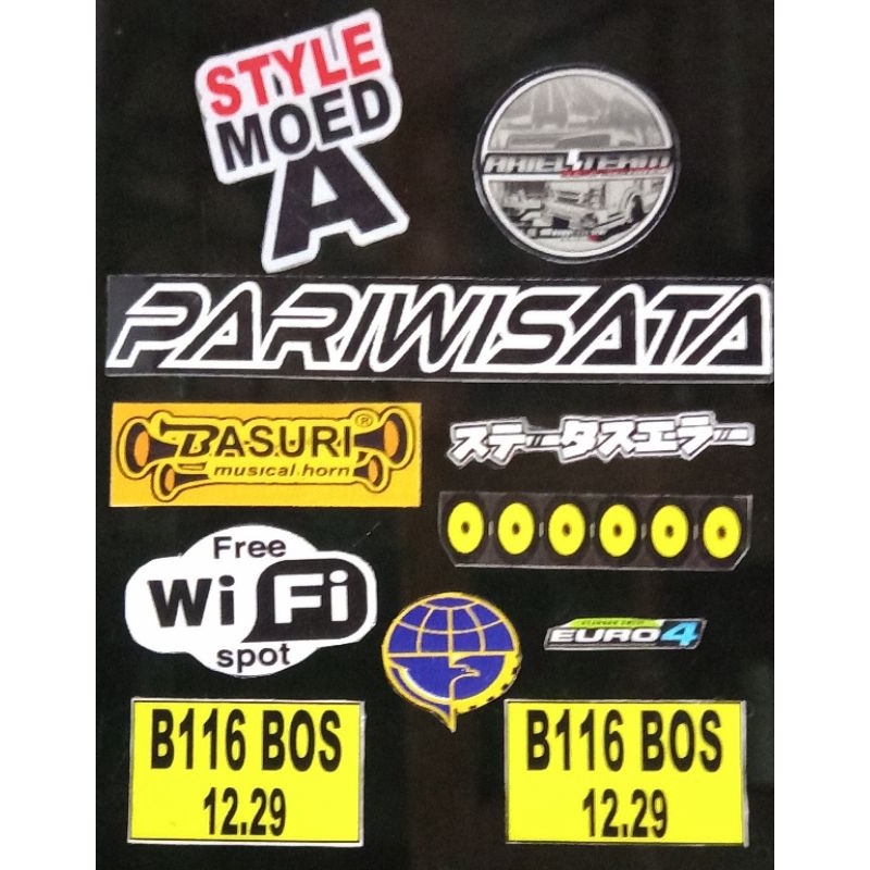Jual Paket Stiker miniatur Bus, Basuri,STYLE MOEDA,ASN Engin,Euro 4 ...