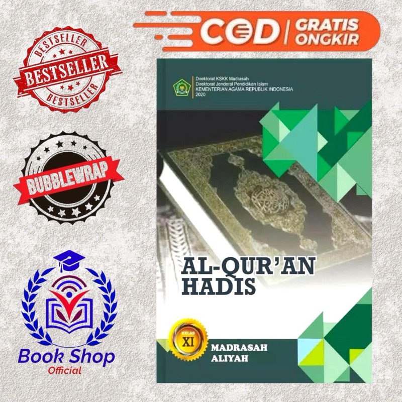 Jual Buku Siswa Kelas 11 Al Quran Hadis MA Madrasah Aliyah Kemenag Revisi Terbaru | Shopee Indonesia