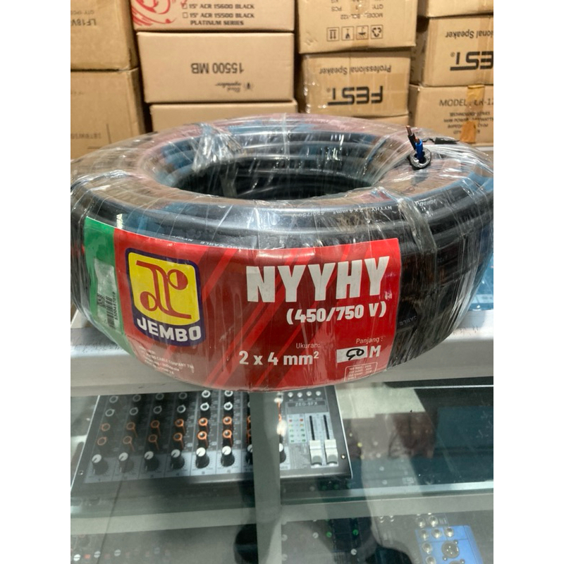 Jual Kabel Jembo Original NYYHY SERABUT 2x4mm kabel genset jenset 2x4 mm Full Tembaga 50 Meter 1 ...