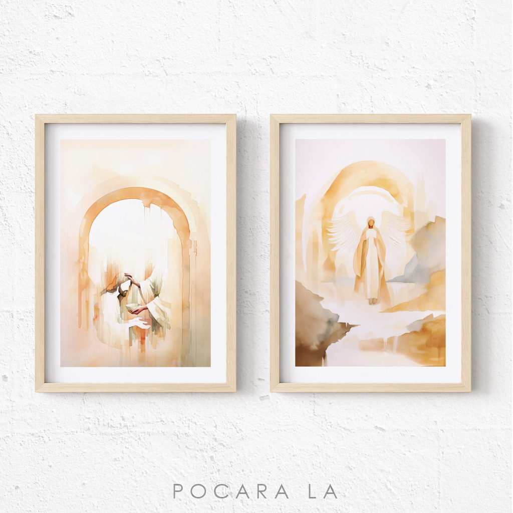 Jual Hiasan Dinding Bingkai Poster Lukisan Yesus Alkitab Dekorasi ...