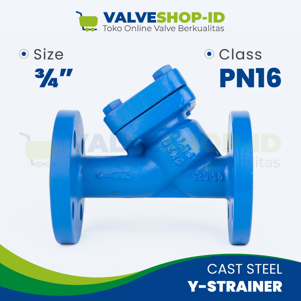 Jual Y-Strainer / Y Strainer DN20 3/4" Inch PN16 Cast Steel GS-C25 ...