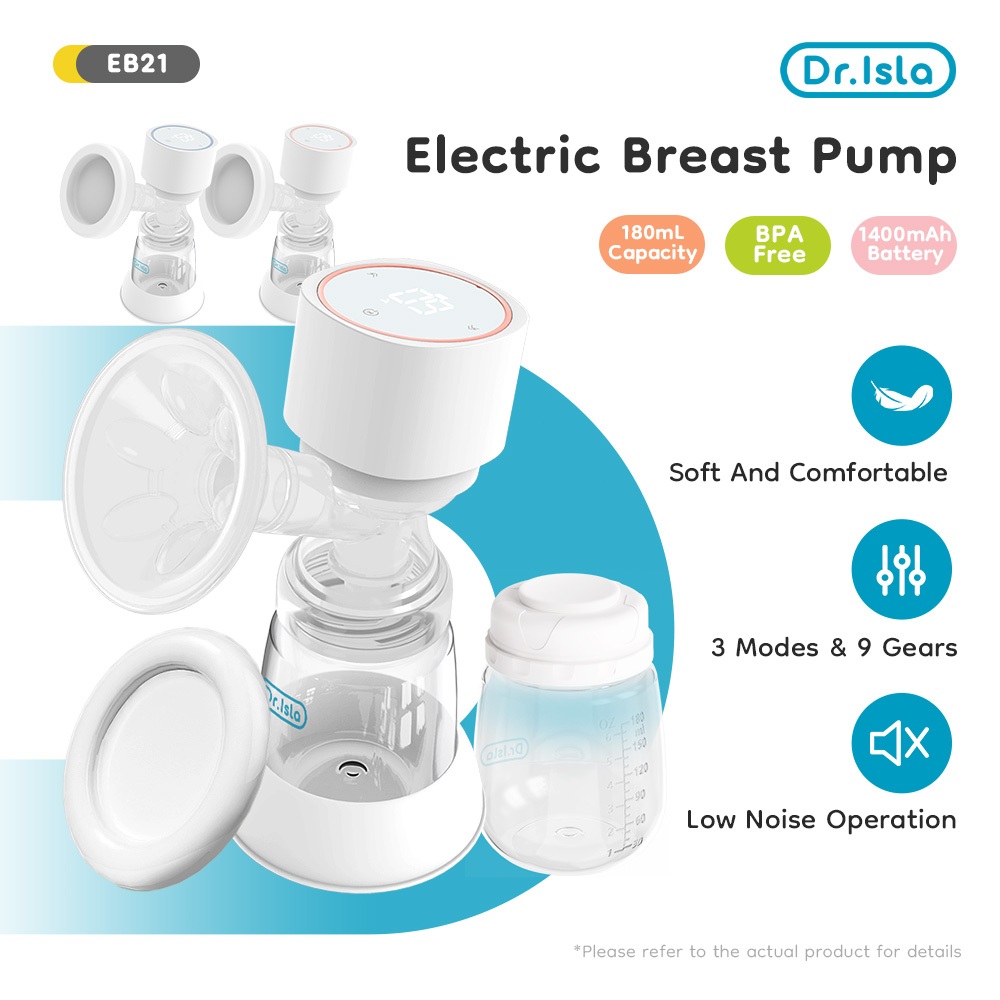 Jual Dr.isla Portabel pompa asi Hisap Kuat breast pump Pompa ASI ...