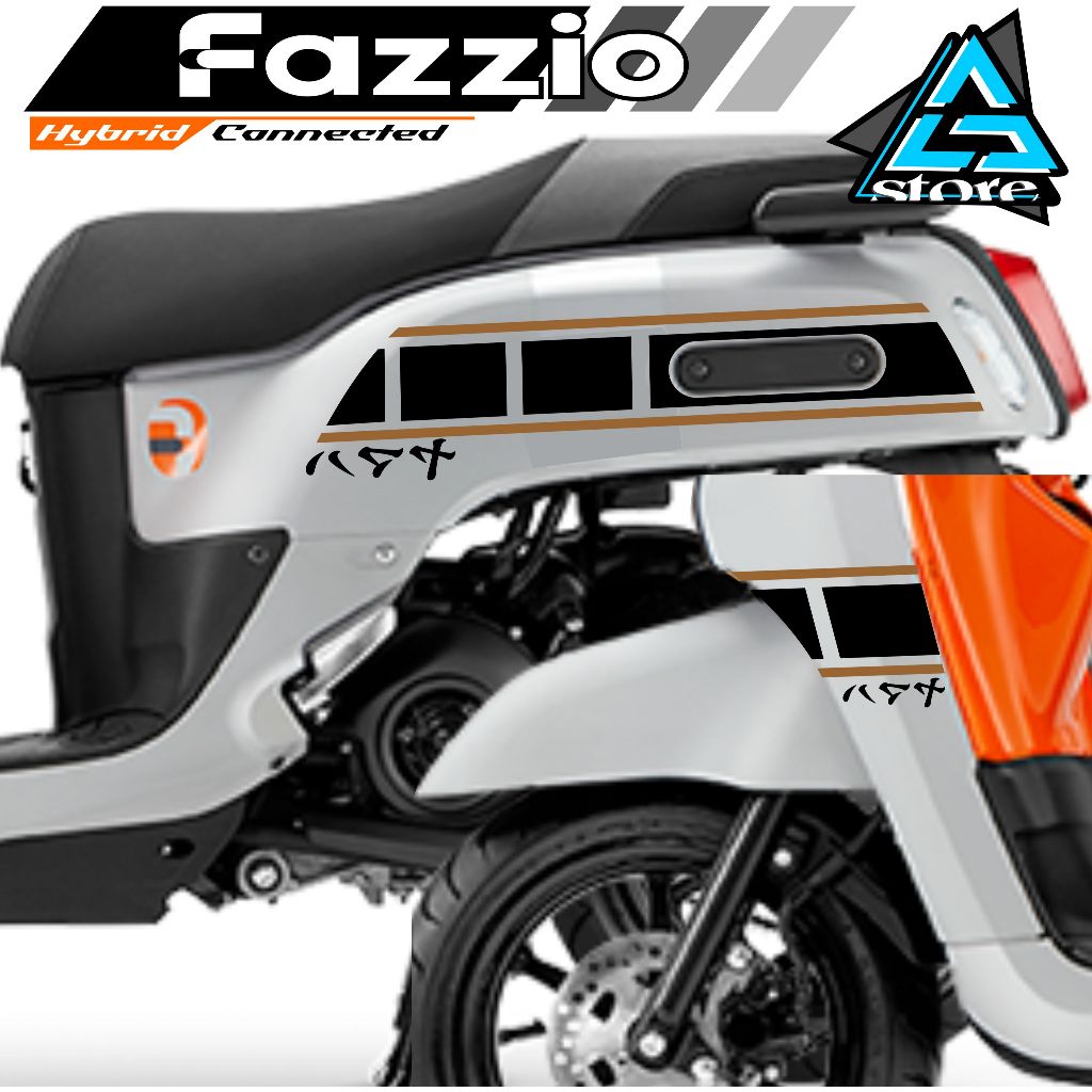 Jual STRIPING FAZZIO/STICKER CUTTING/F.395/STIKER LOGO YAMAHA JAPAN/LIS ...