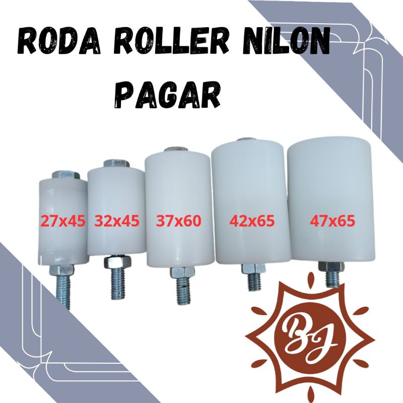 Jual Roller Nilon // Roller Nylon // Roller nilon pagar Stainless // Bearing Pintu Pagar mini ...