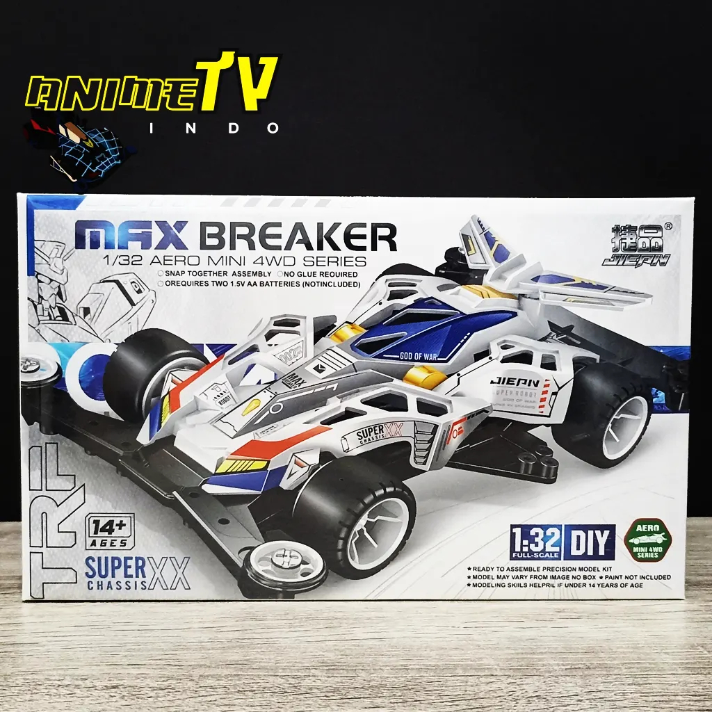Jual Rep Tamiya Mini 4WD Max Breaker TRF Gundam Edition Merk Jiepin ...