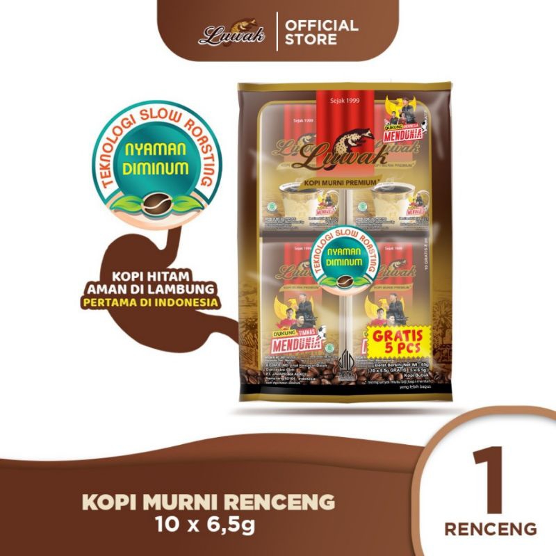 Jual 4 renceng Luwak Murni Mini 10+5 pcs (60pcs) | Shopee Indonesia