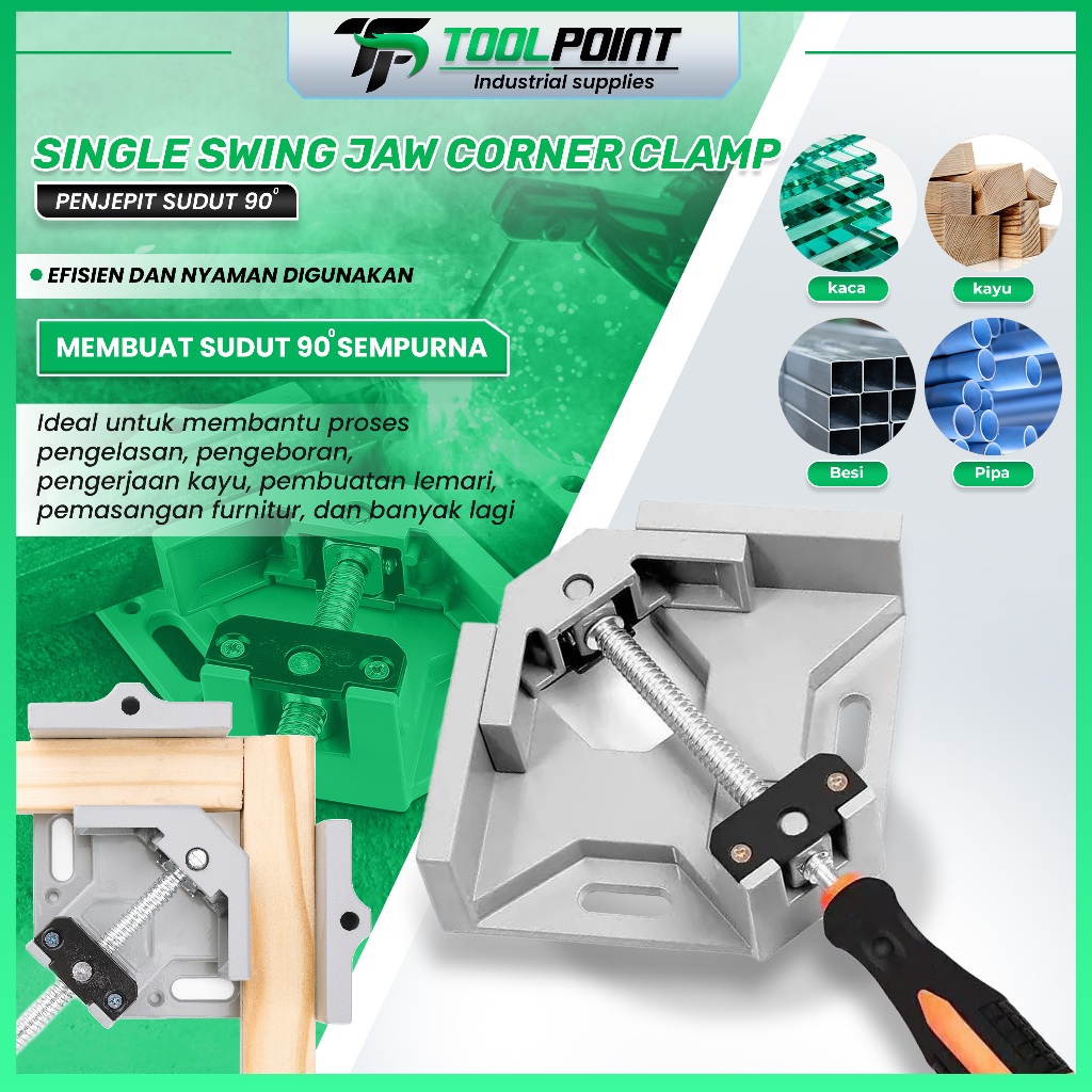 Jual Single Swing Jaw Corner Clamp // Penjepit Sudut // Catok Sudut ...