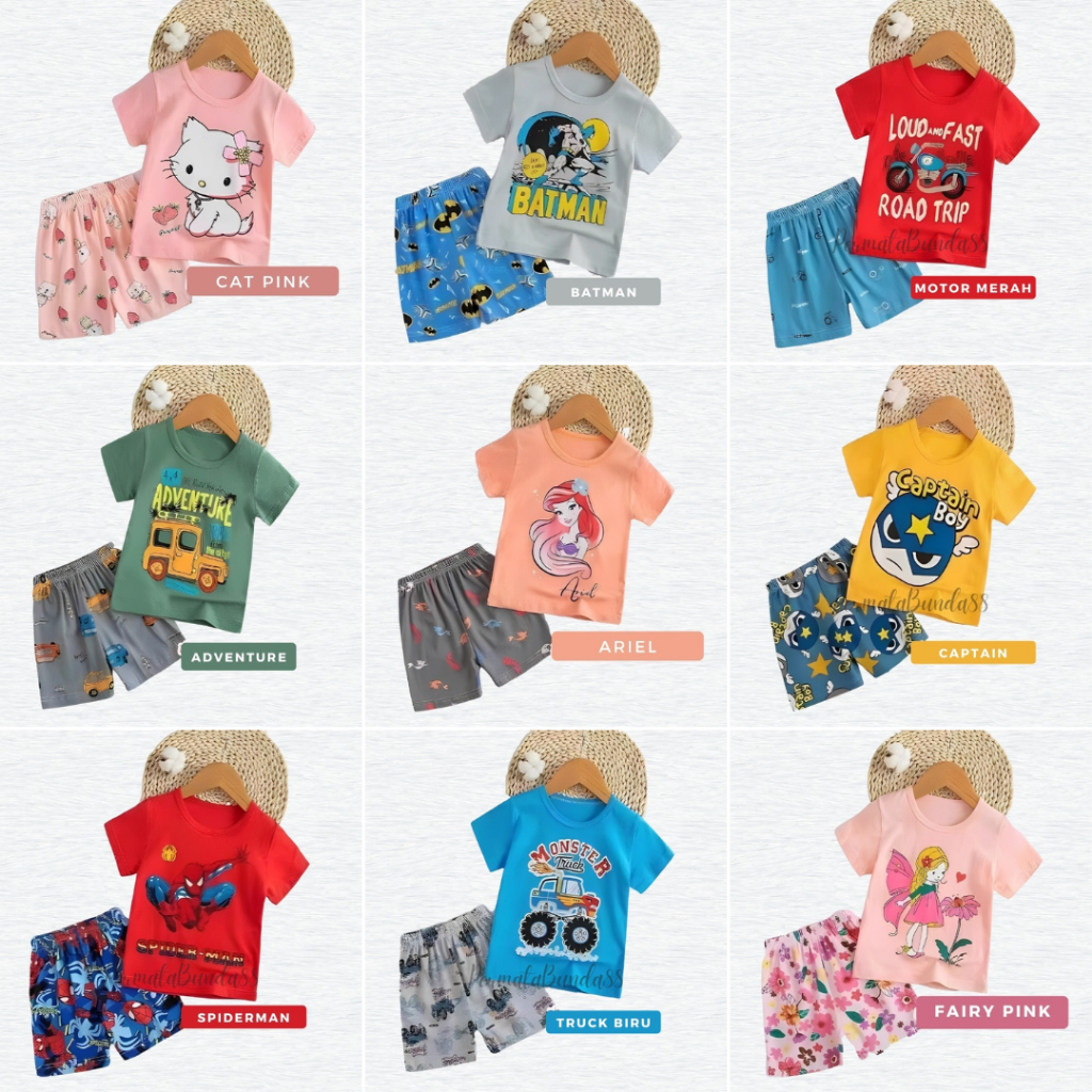 Jual PART 1 Setelan Anak Laki dan Perempuan 1-6 Tahun Gambar Kartun ...