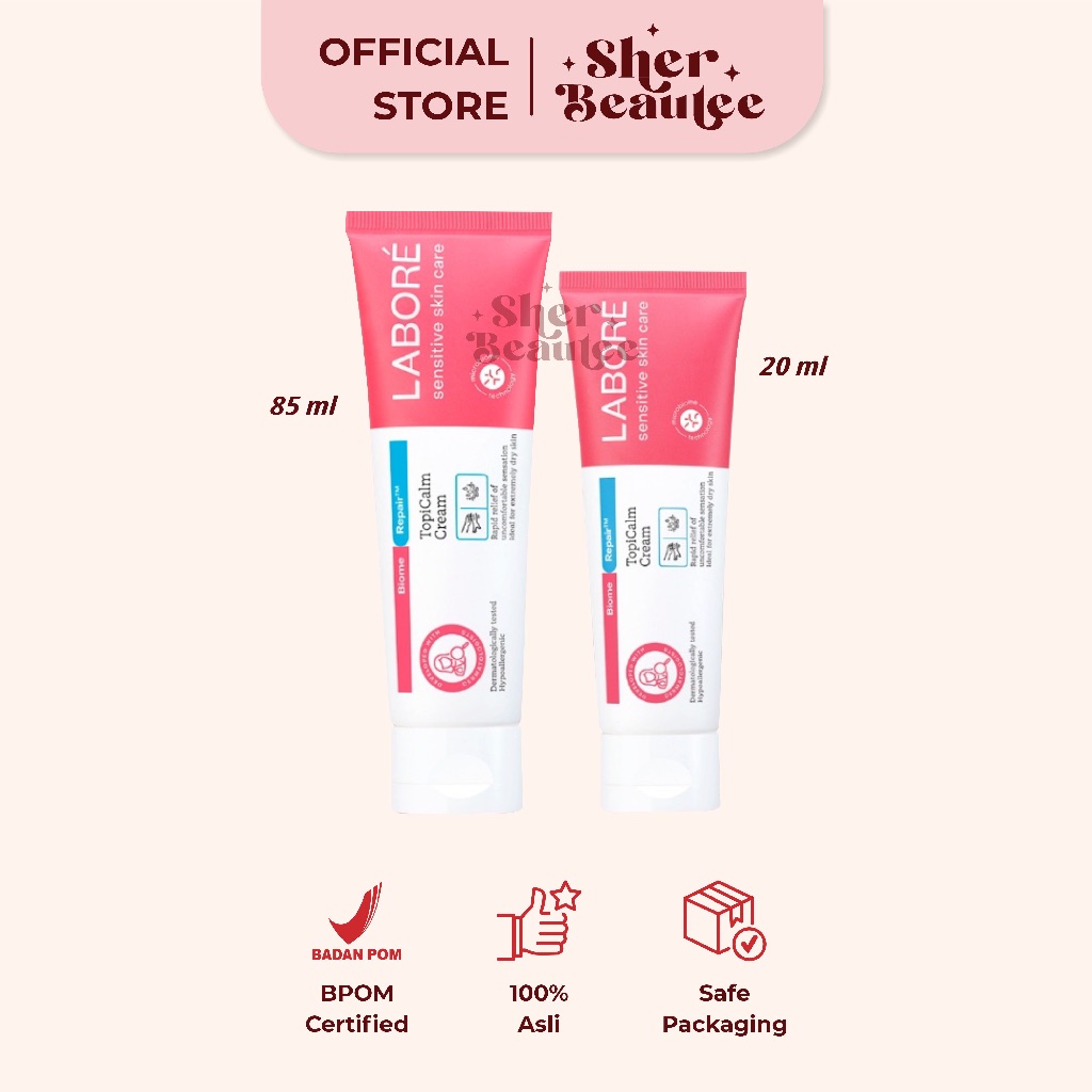 Jual LABORE Sensitive Skin Care BiomeRepair TopiCalm Cream 85ml | 20ml ...
