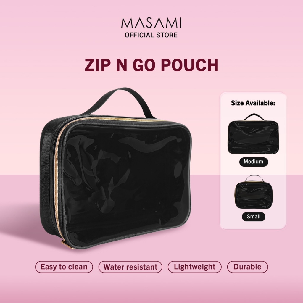 Jual Masami S Zip N Go Pouch / M Zip N Go Pouch / Pouch Makeup Tas ...