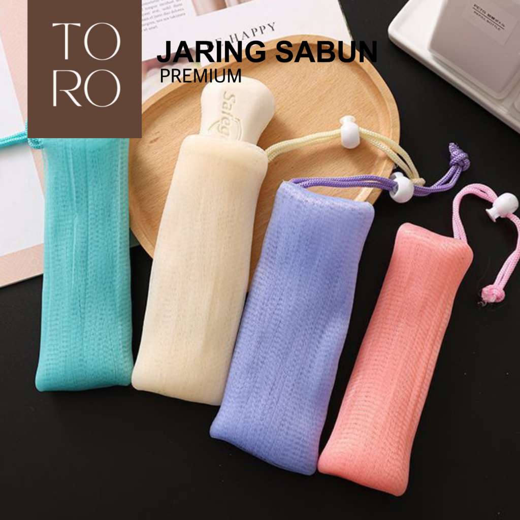 Jual TORO- JARING BUSA SABUN BATANG MANDI TEBAL | JARING SPONS SABUN ...
