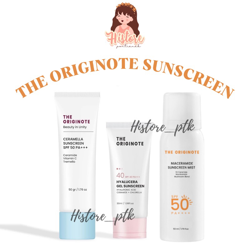 Jual The Originote Ceramella Sunscreen SPF50 PA+++ / Hyalucera Gel ...