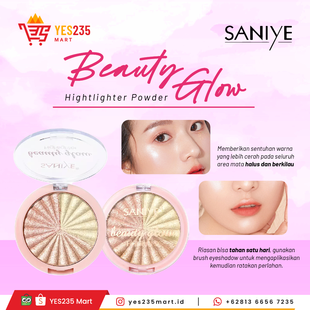 Jual SANIYE Highlighter Powder Pallete E0155//READY STOCK | Shopee ...