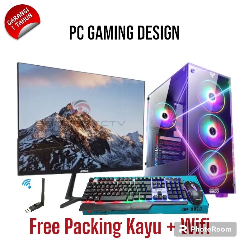 Jual Pc Gaming Fullset Core i5 3,3Ghz 4Core Memory 16GB Nvme 256GB Vga ...