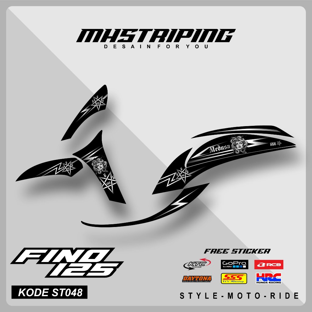 Jual Sticker Fino Grande 125 - Stiker Fino 125 Variasi Keren | Shopee ...