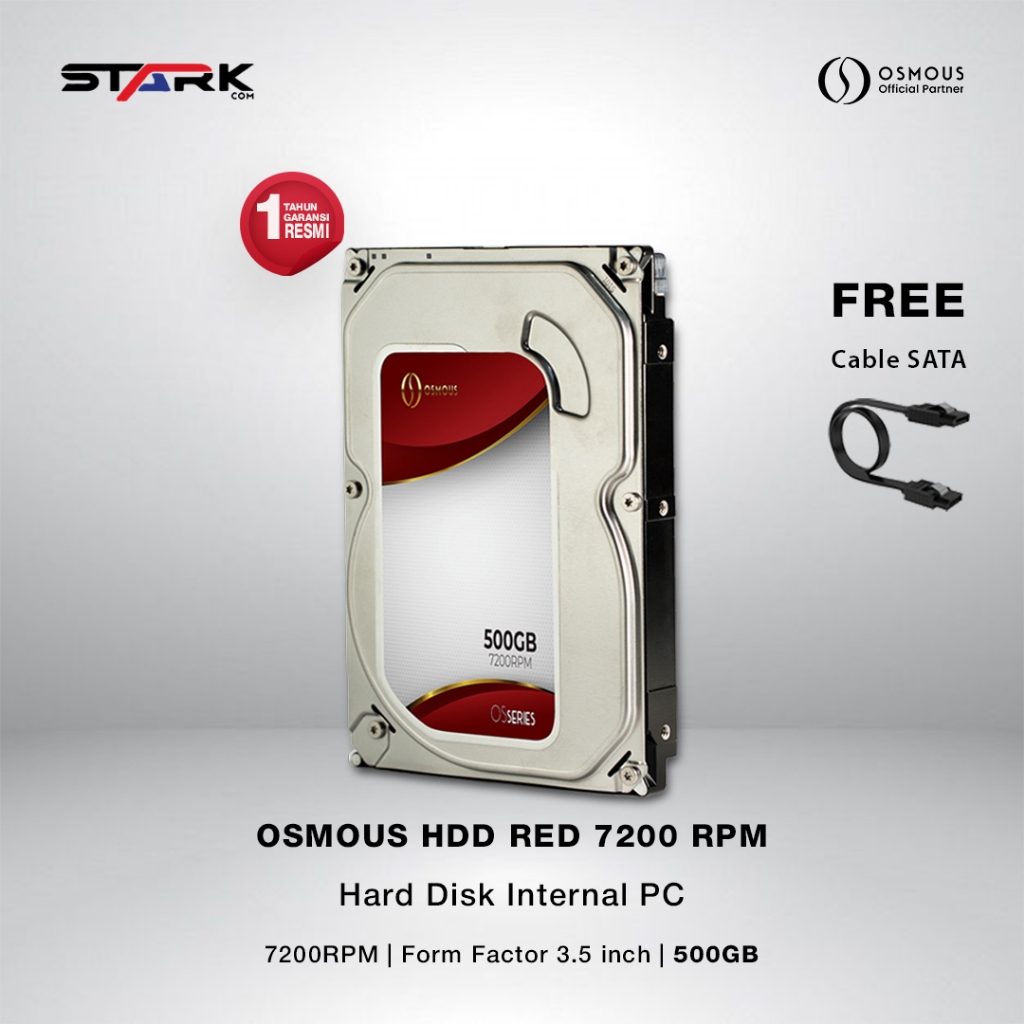 Jual Hardisk Hdd 500GB Osmous 7200 RPM Internal Sata 3.5" Hard Disk PC ...