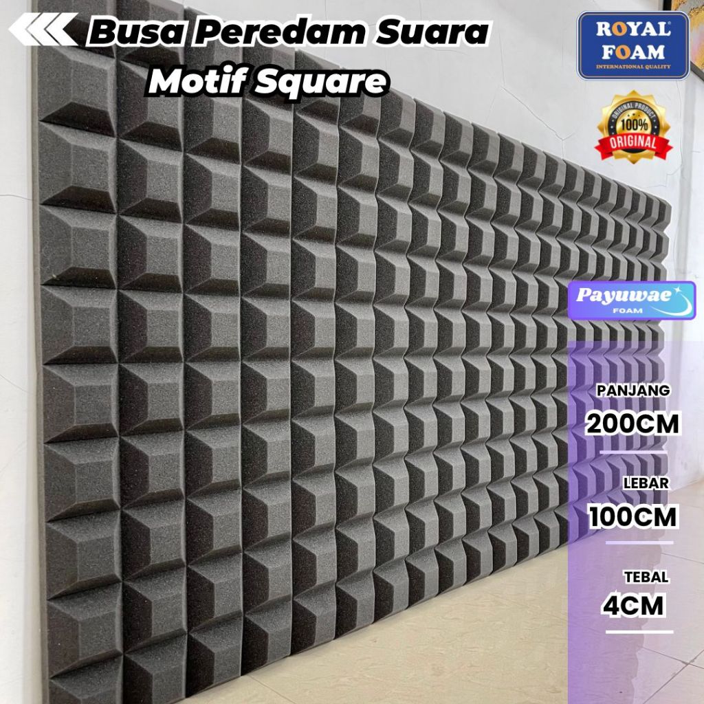 Jual BUSA PEREDAM SUARA RUANGAN 200X100X4CM MOTIF BLOK KOTAK MODEL ...