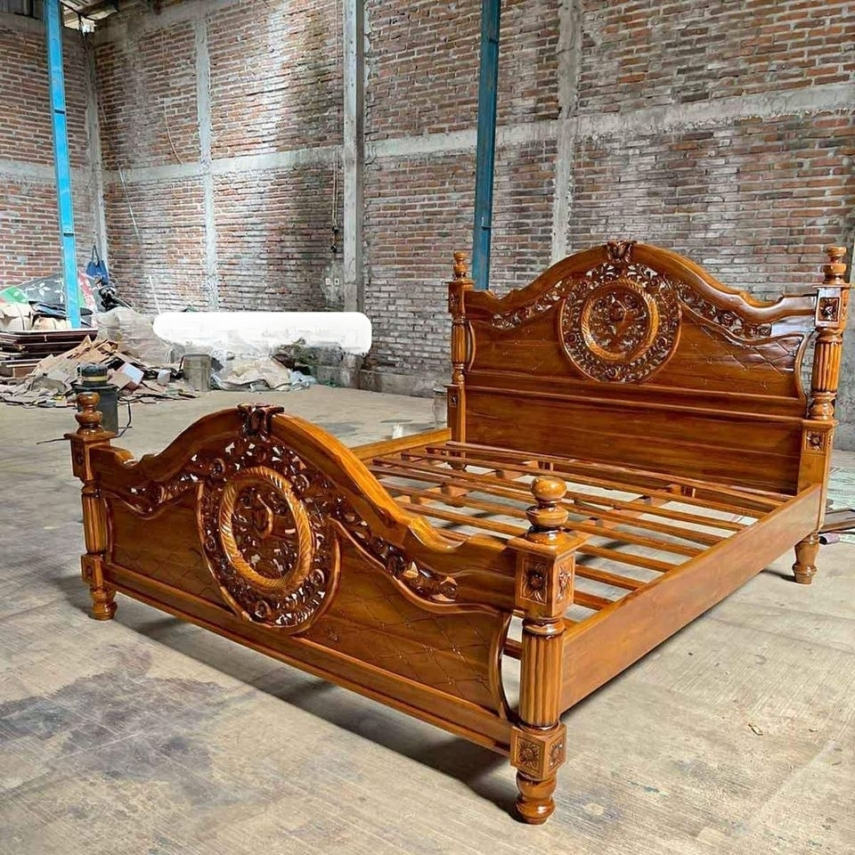 Jual DIPAN TEMPAT TIDUR JATI LARASATI (180X200) | Shopee Indonesia