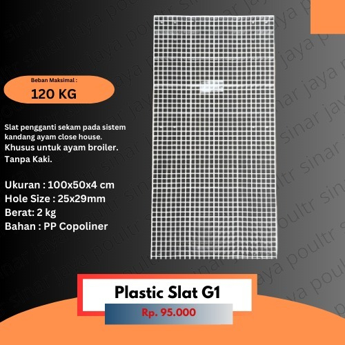 Jual Plastic Slat untuk Broiler Putih / Alas Pijakan Kandang Ayam / Domba / Plastik alas broiler ...