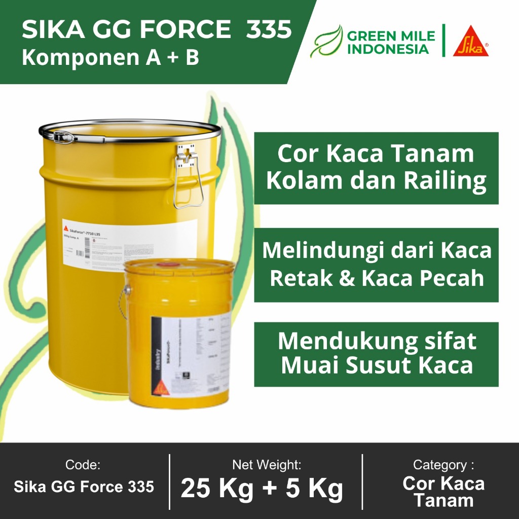 Jual SIKA GLAZE GG 735 Cor Kaca Tanam Untuk Kolam Railing / Lem Kaca ...