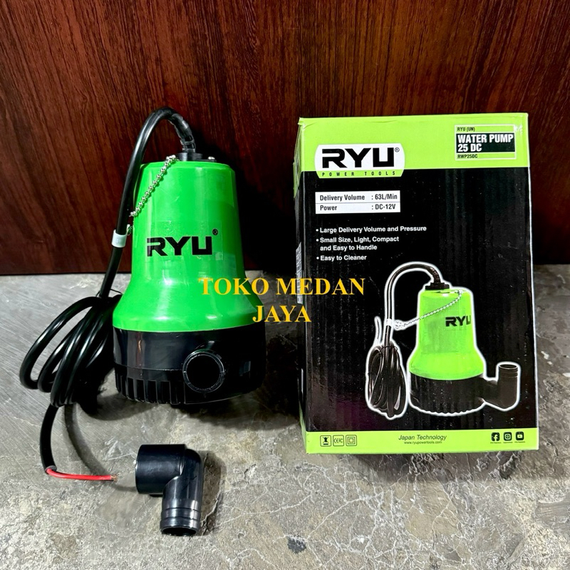 Jual MESIN KOLAM IKAN AQUARIUM POMPA AIR CELUP RYU RWP 25-DC 100% ...
