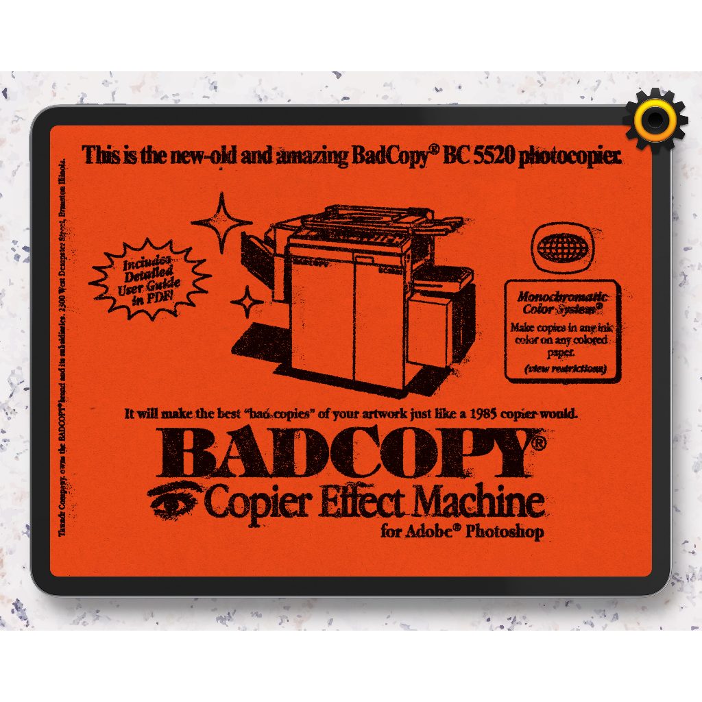 Jual Photoshop Action Template - BADCOPY Copier Effect Machine | Shopee ...
