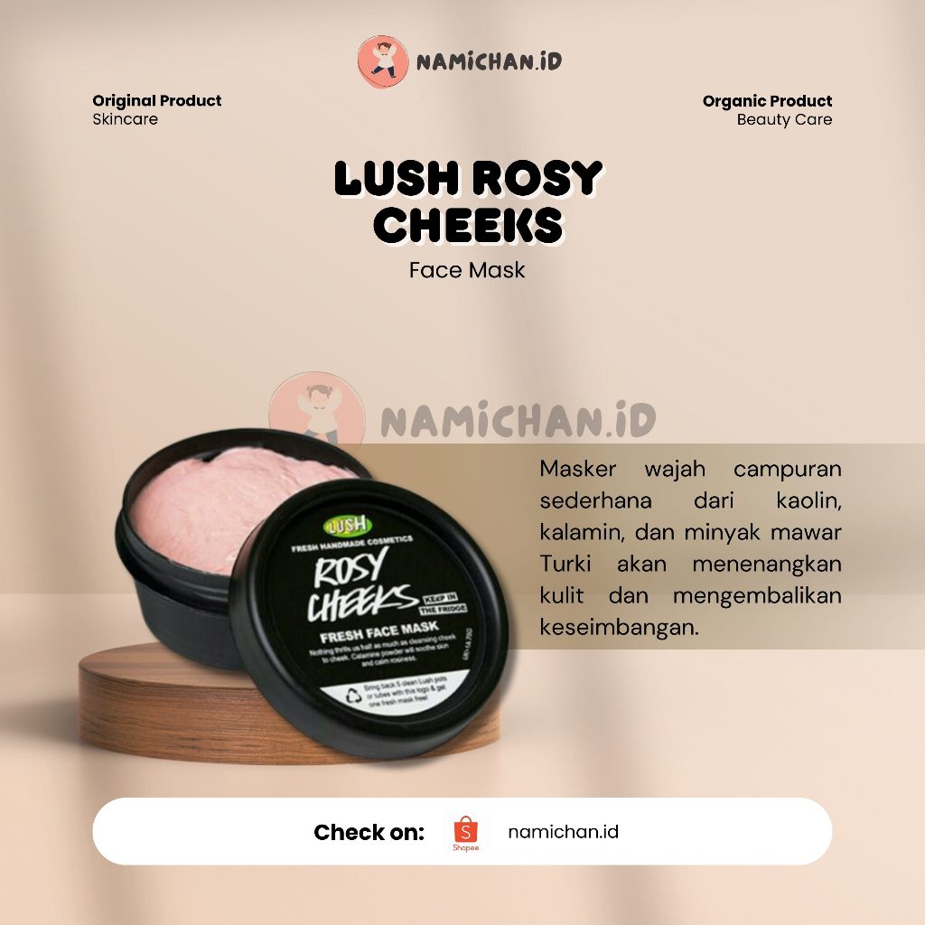Jual [ PO Japan September 2024 ] Lush Rosy Cheeks - Fresh Face Mask ...
