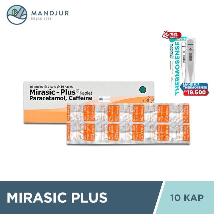 Jual Mirasic Plus 10 Kaplet - Obat Nyeri Demam dan Sakit Kepala ...