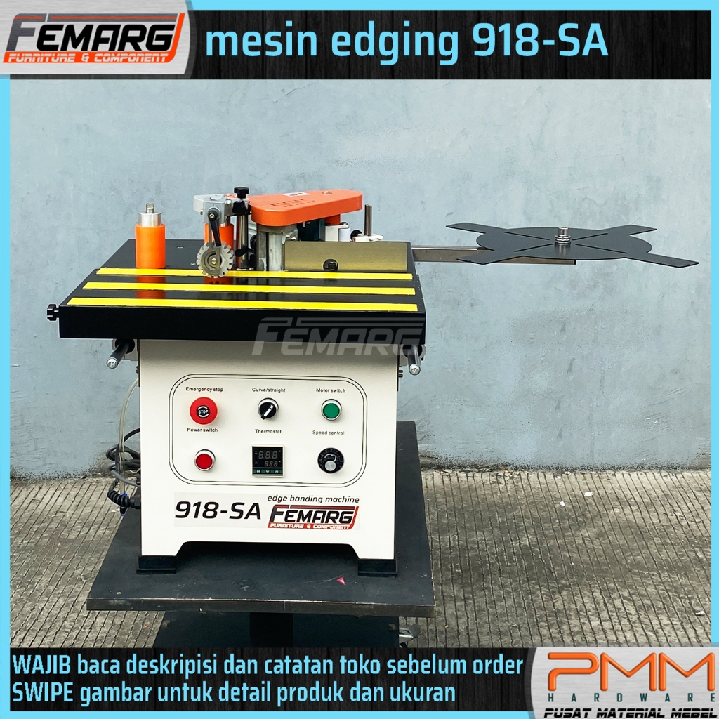 Jual mesin edging FEMARG 918-SA | edge banding machine otomatis cutter ...
