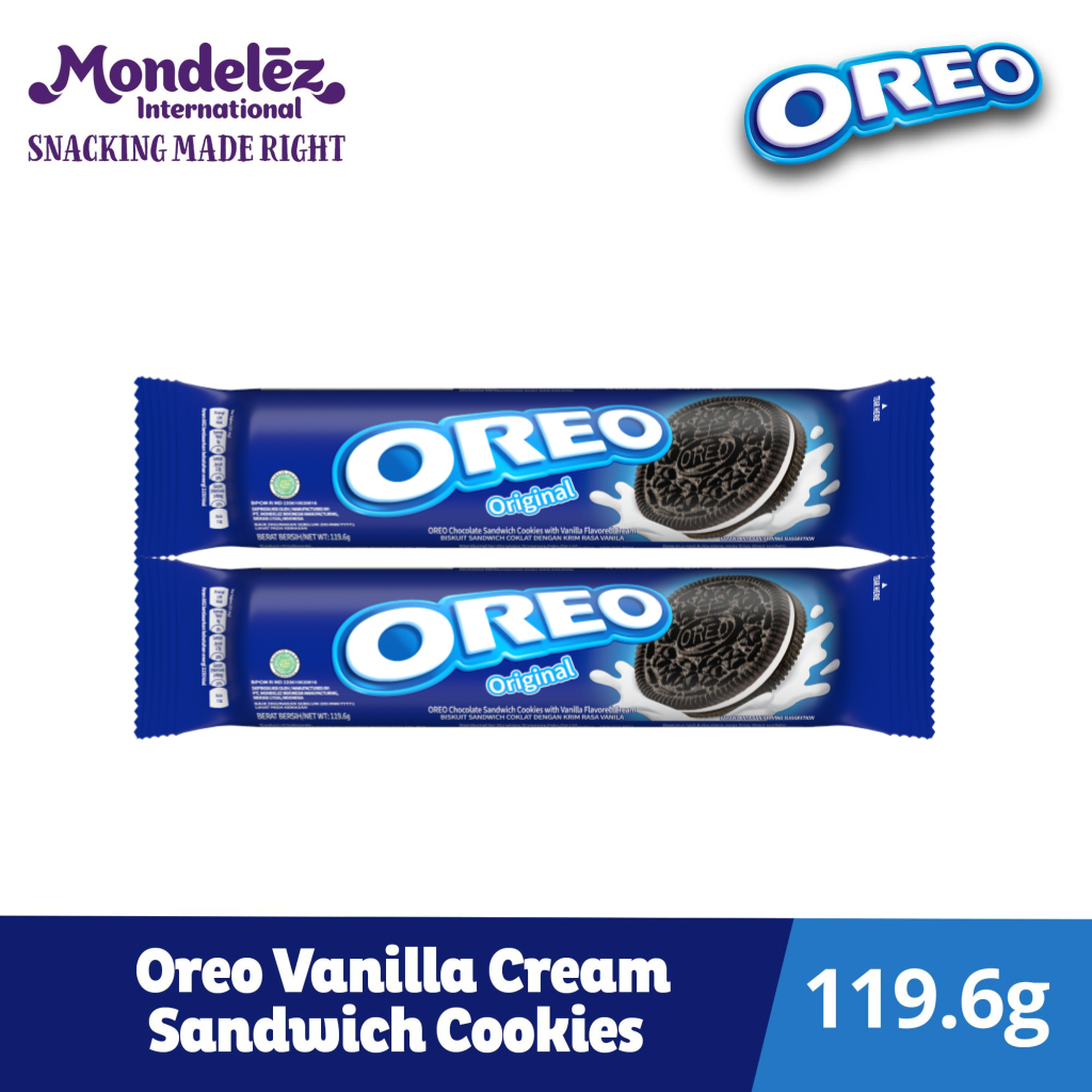 Jual OREO VANILLA CREAM, 119.6G x 2 | Shopee Indonesia