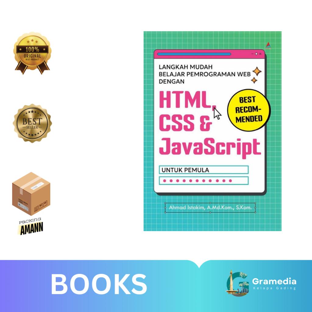 Jual Gramedia MKG - Buku Bacaan Langkah Mudah Belajar Pemrograman WEB dengan HTML, CSS ...