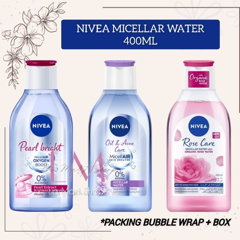 Jual Nivea Micellar Water 400ML Nivea MicellAIR Water 400ML Pearl ...