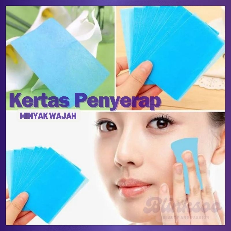 Jual KERTAS MINYAK LINEN - Tissue Penyerap Minyak Wajah 50 Pcs Menyerap ...