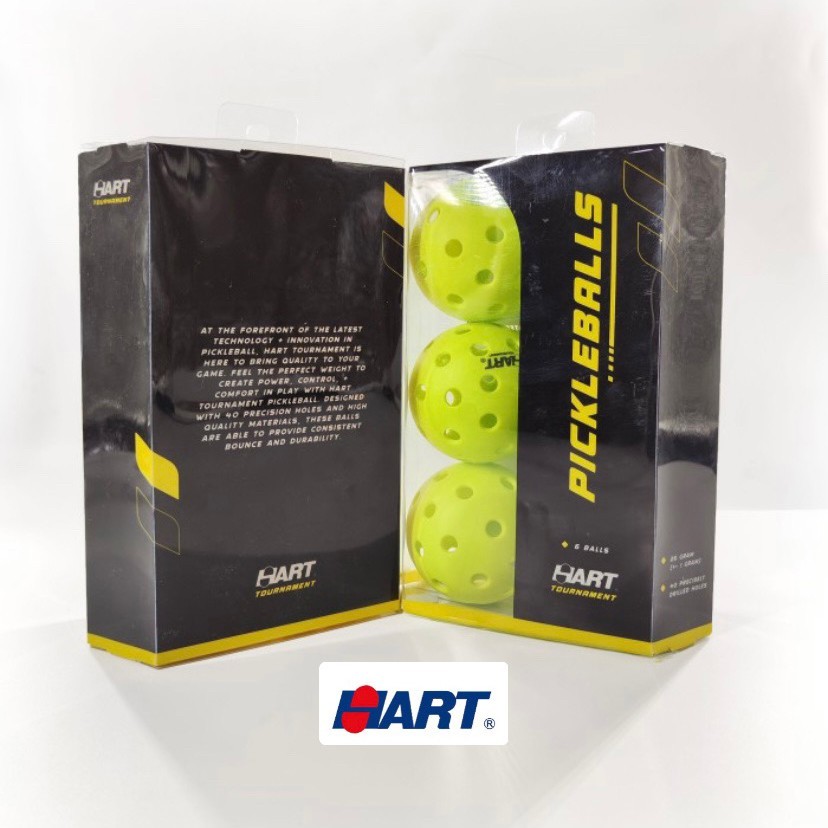 Jual NEW!! BOLA PICKLEBALL HART TURNAMENT ISI 6 DENGAN 40 LUBANG ...