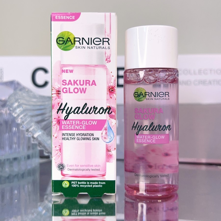Jual Garnier Sakura Glow Hyaluron Water Glow Essence 30ml | Shopee ...