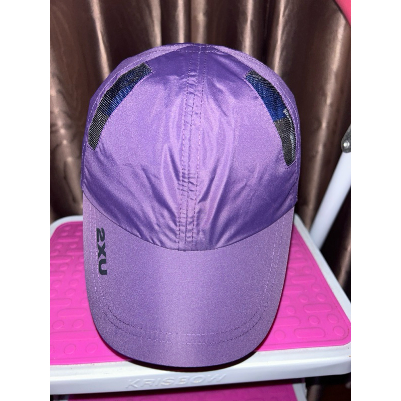 Jual Topi Lari/Running Cap 2XU warna Ungu-Hitam-100%original-BARU/New ...