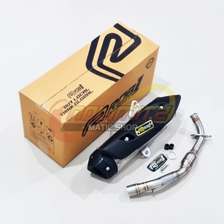 Jual Knalpot ROB1 Standar Racing Cup V Power Boom NEW NMAX TURBO Tech ...