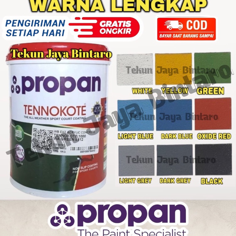 Jual Model Terupdate PROPAN TENNOKOTE Cat Lapangan Cat Lantai Beton ...