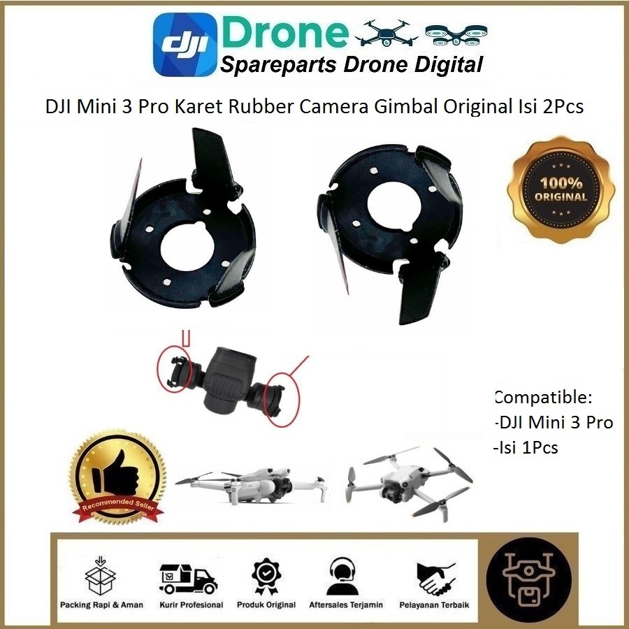 Jual DJI Mini 3 Pro Gimbal Rubber Camera Original Mini 3 Pro Karet Rubber Gimbal Isi 2Pcs ...
