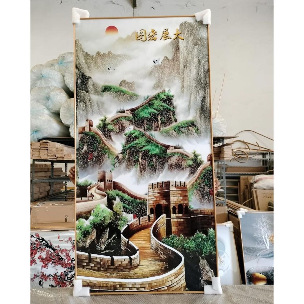 Jual Lukisan Dinding Diamond Crystal Painting 5 D Bentuk Persegi Frame ...