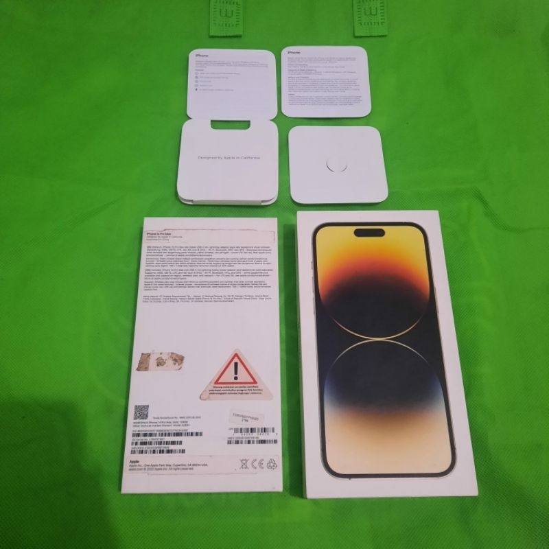 Jual dus box iphone 14 pro max gold original 100% copotan ibox lengkap ...